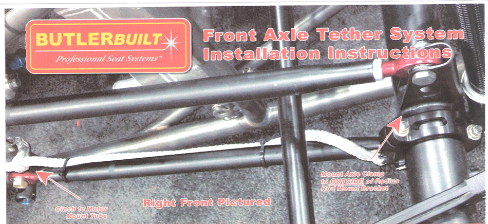 FRONT AXLE TETHER 2-1/4": Sprint Car Parts